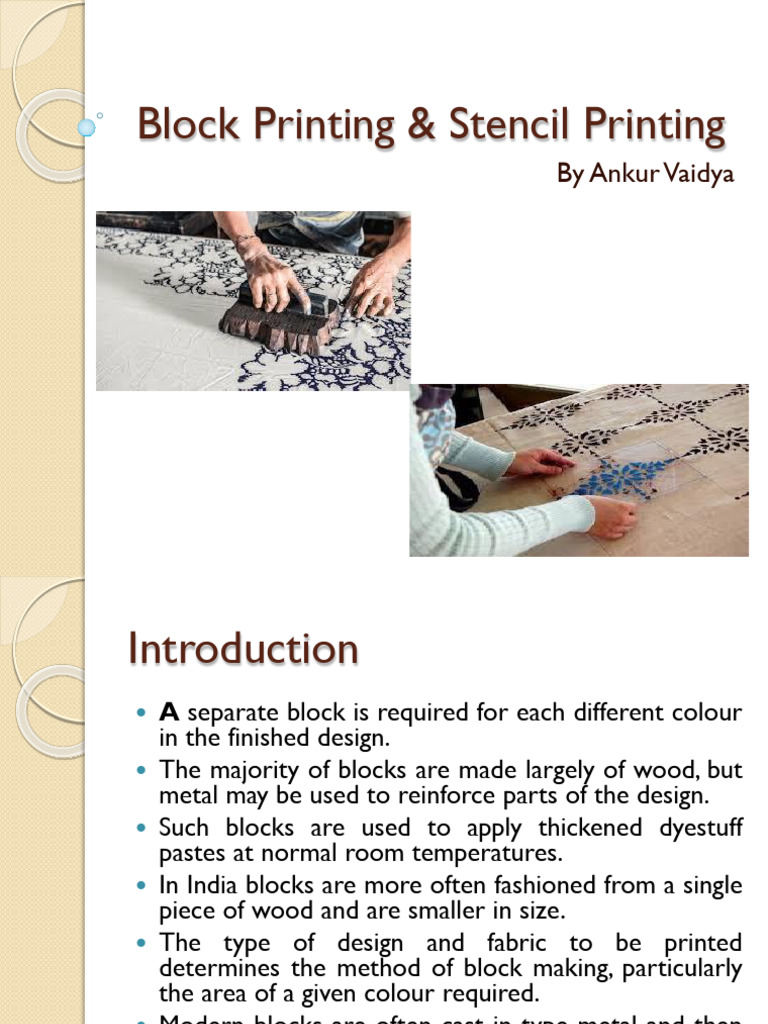Block Printing (1) | PDF | Textiles | Printing