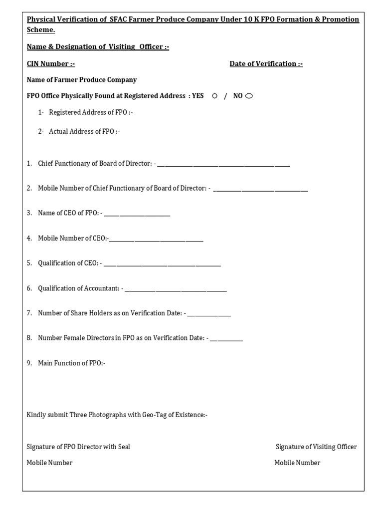 Physical Verification of FPO Details | PDF