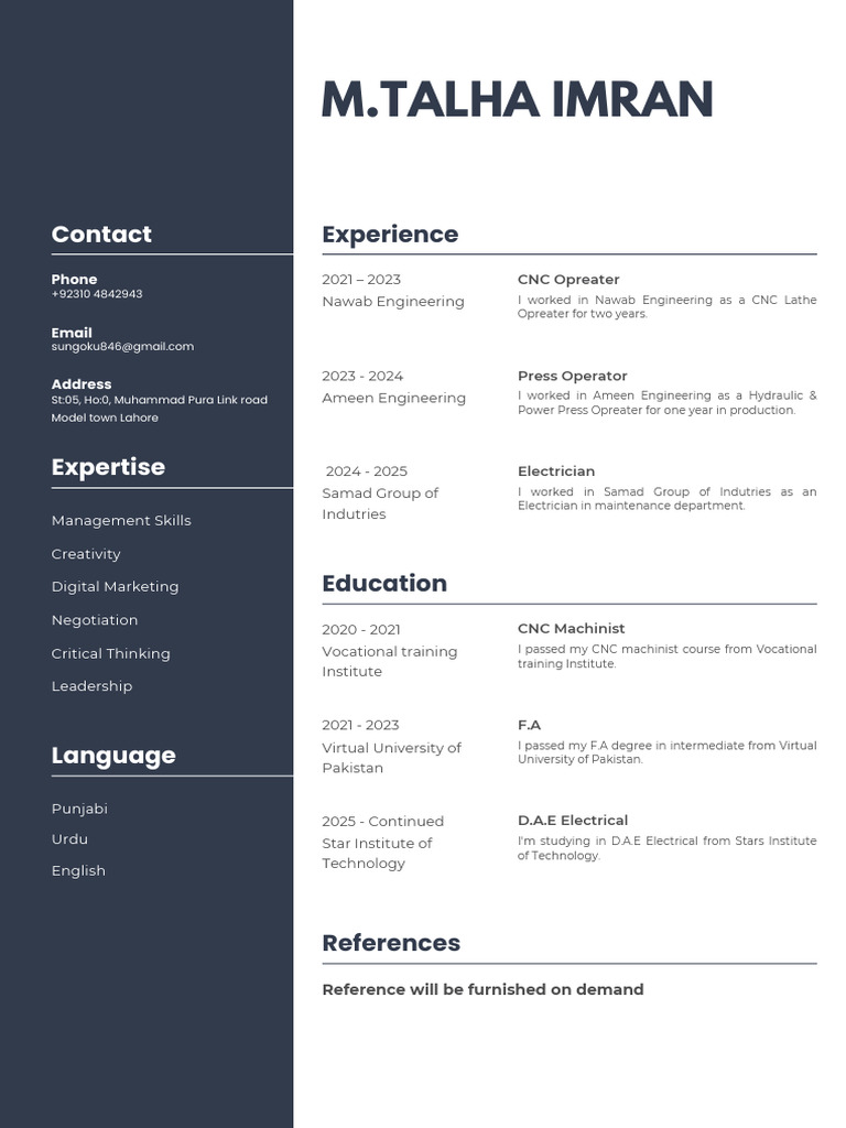 Muhammad Talha Imran | PDF