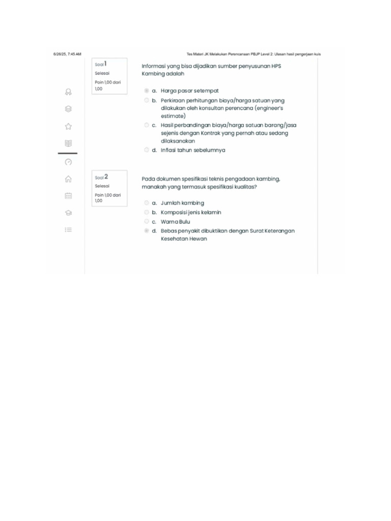 Contoh Soal Tes PPK Tipe C | PDF