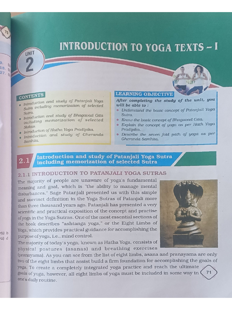 11th Yoga Unit 2 | PDF