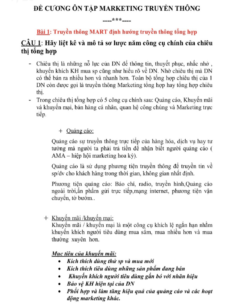 TL Marketing Truyền Thông | PDF