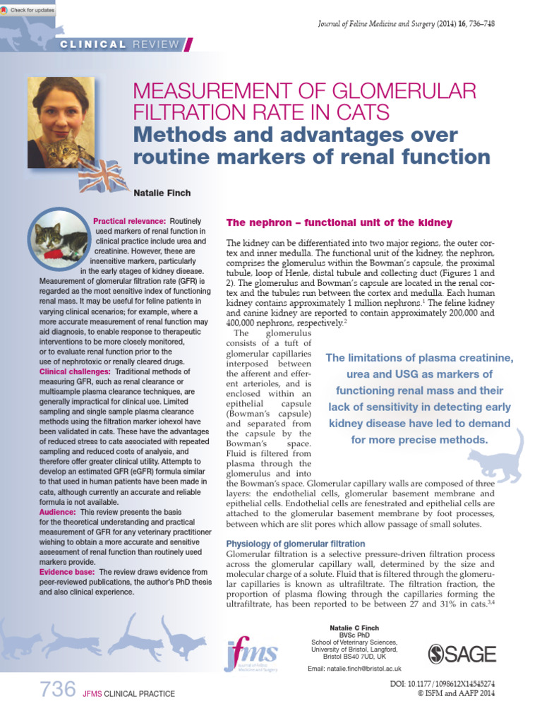 finch-2014-measurement-of-glomerular-filtration-rate-in-cats-methods ...
