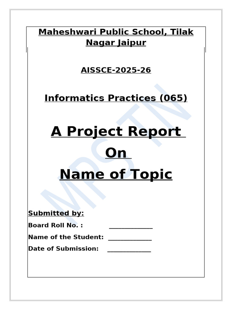12 - Project - First Some Pages | PDF | Information Science | Computer ...