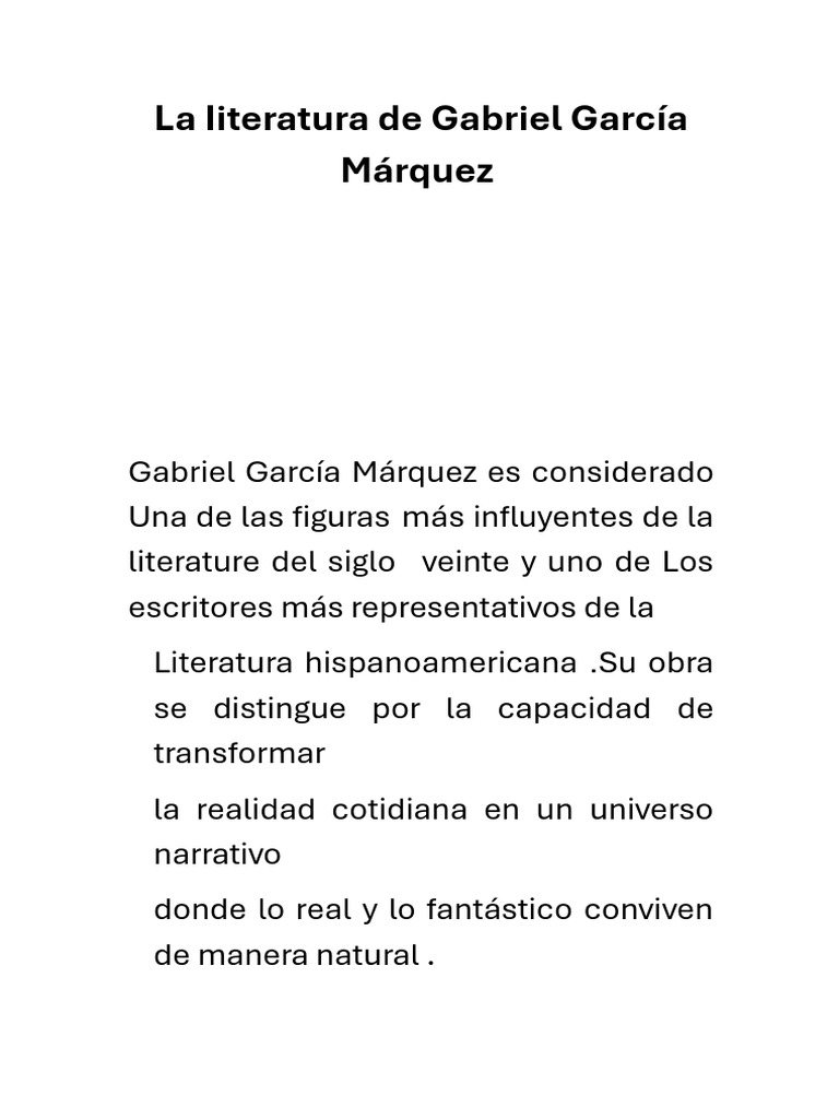 Spanish | PDF | Gabriel García Márquez | America latina