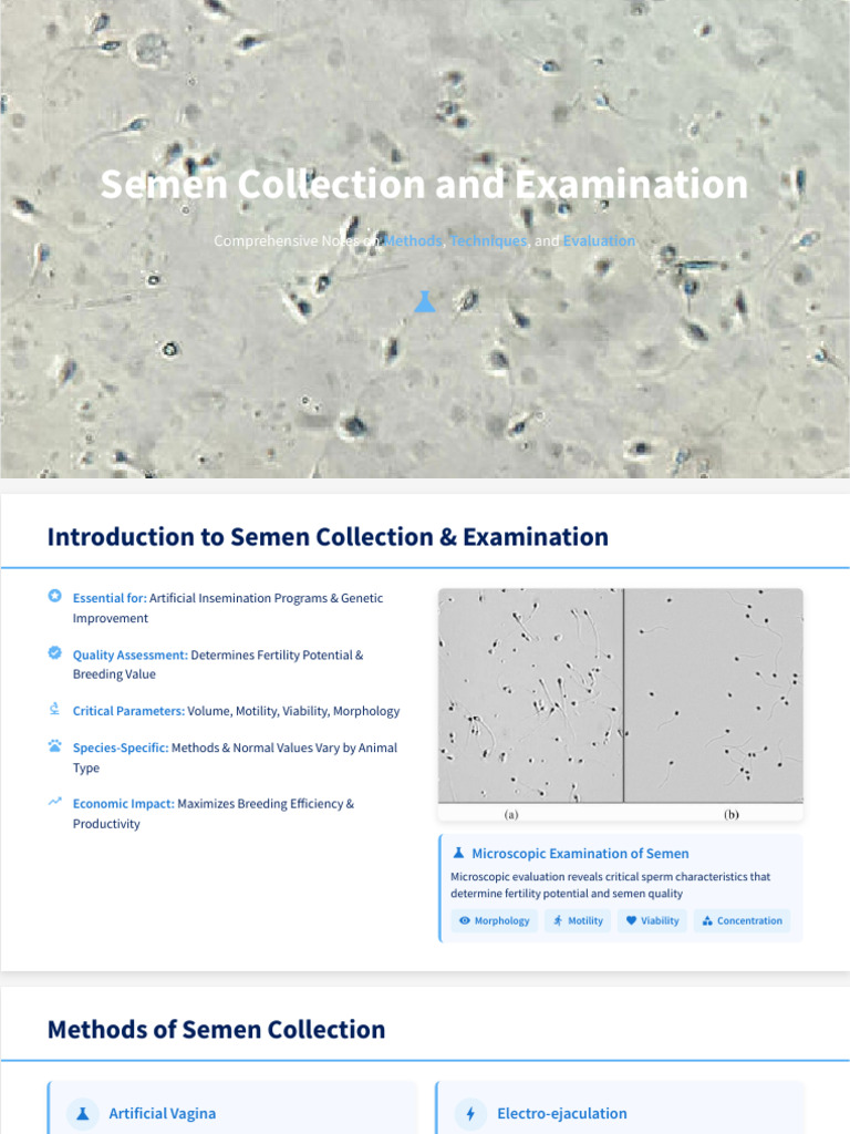 Semen Collection & Examination Guide | PDF | Semen | Rectum