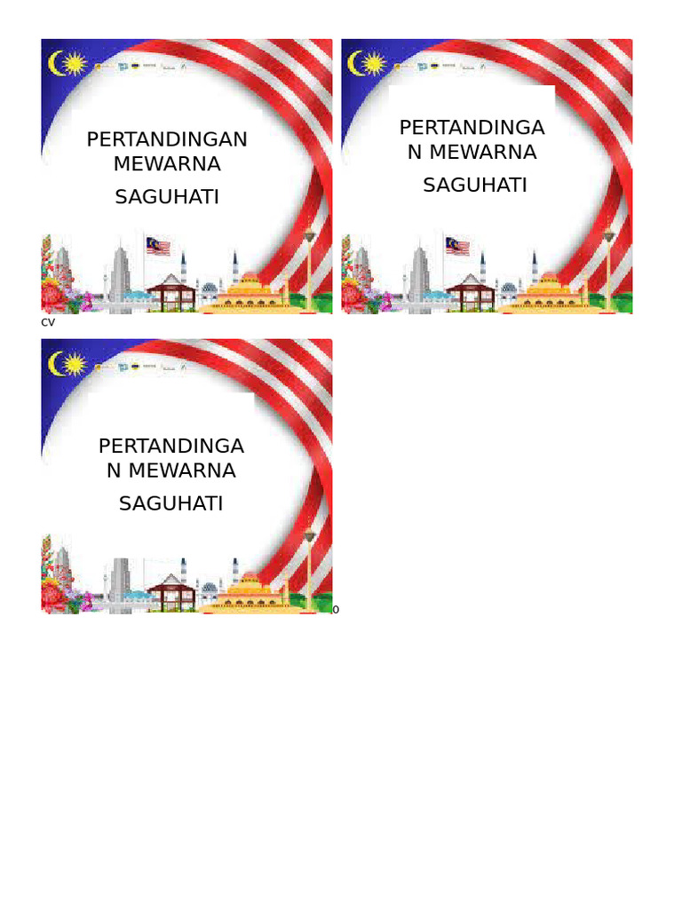 Pertandingan Mewarna Saguhati Pertandinga N Mewarna Saguhati | PDF