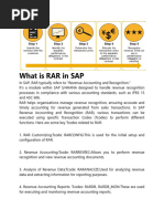 SAP RAR: Revenue Accounting Overview | PDF | Revenue | Accounting