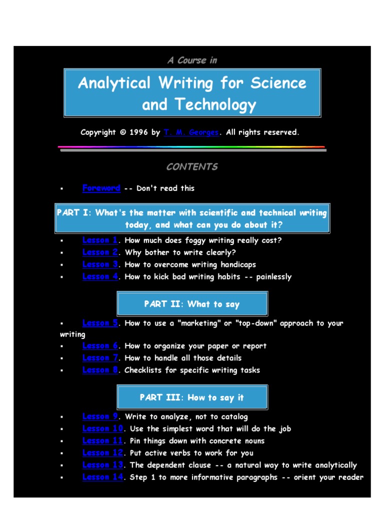 Analytical Writing | PDF | General Services Administration | Word Processor
