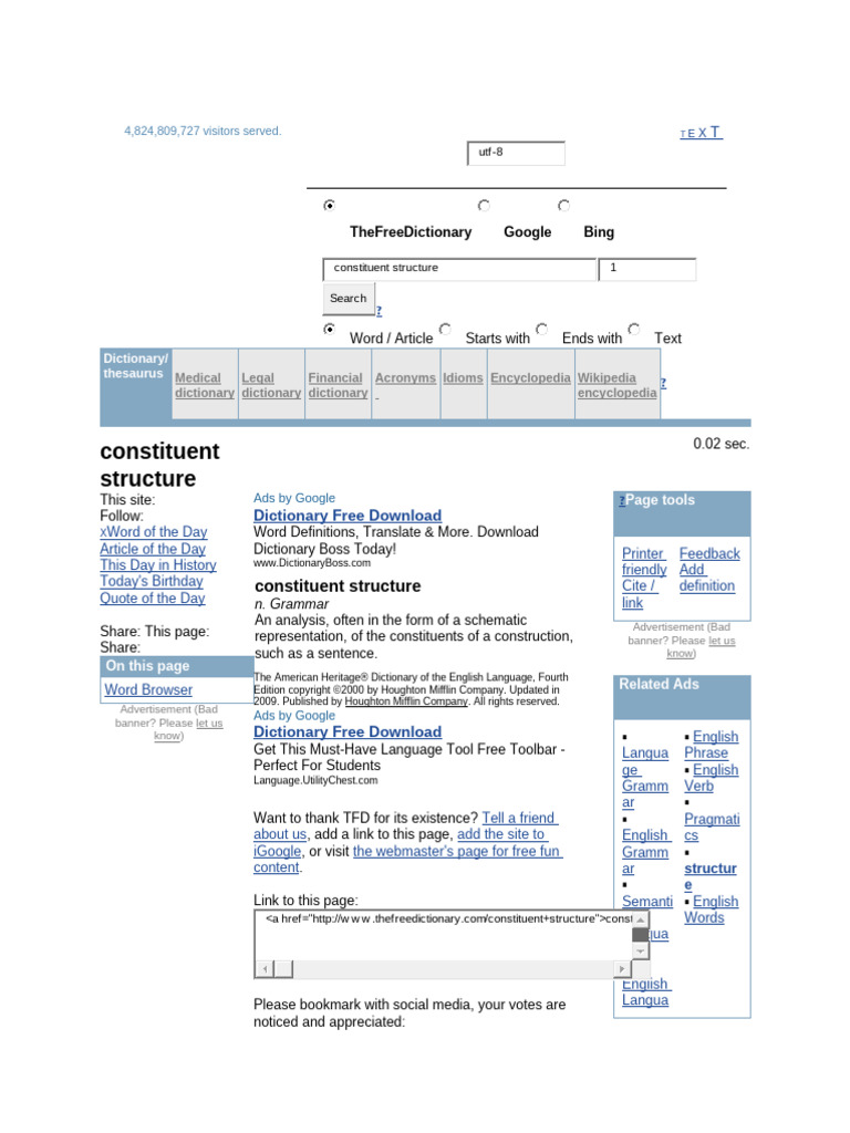 Understanding Constituent Structure | PDF | English Language | Language ...