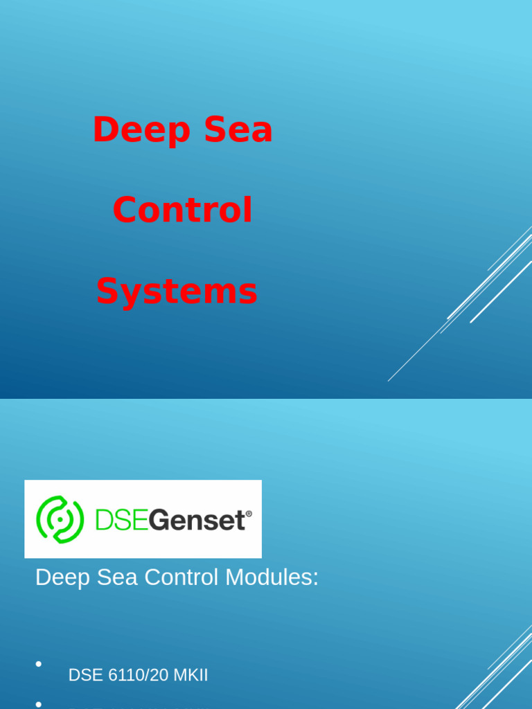 DSE Control Systems - Single Genset Application - June 2018 | PDF ...
