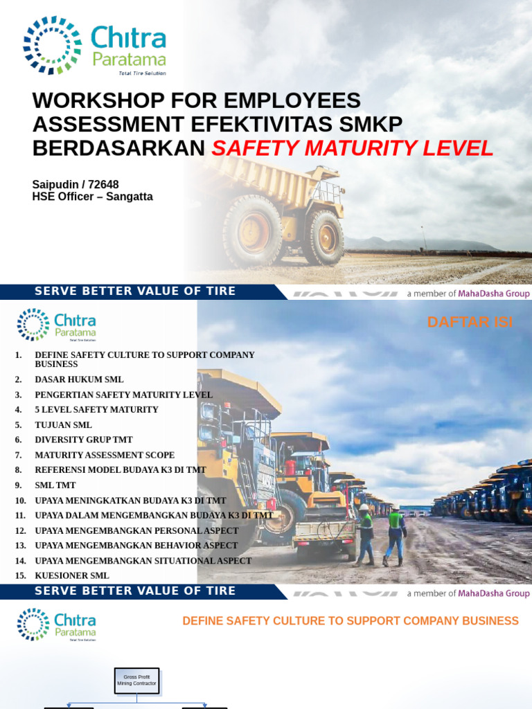 Workshop Employees Safety Maturity Level | PDF