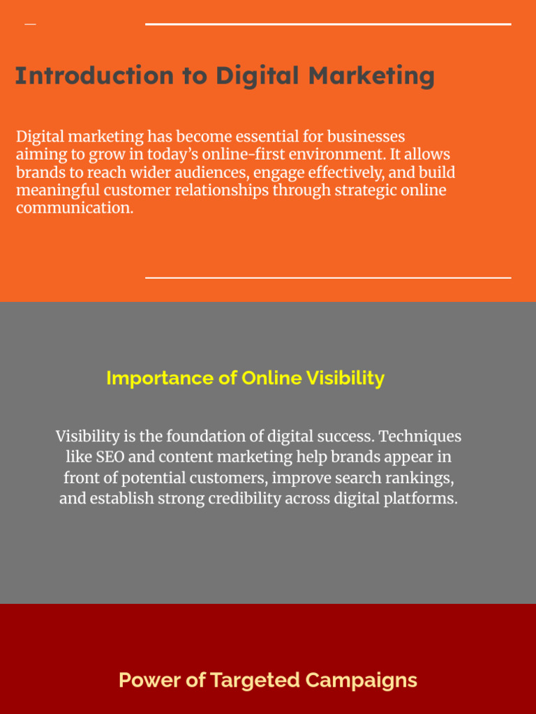 Introduction To Digital Marketing | PDF