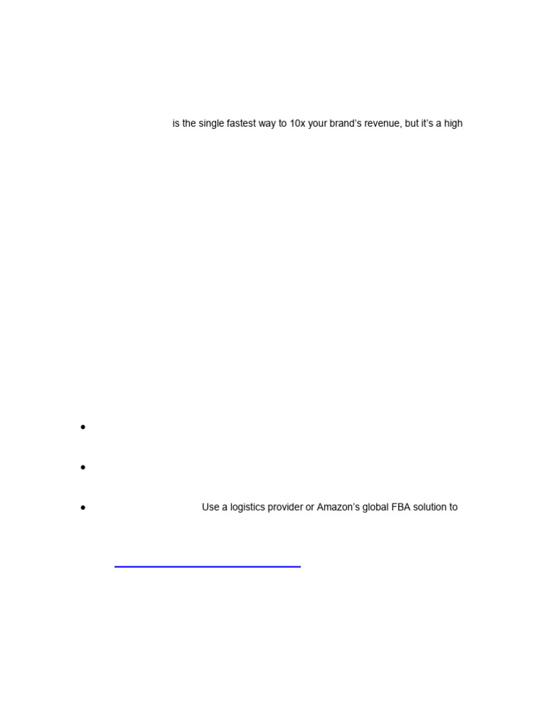 How to Scale Your Brand With Amazon Global Selling | PDF | Value Added ...