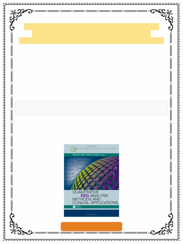 Quantitative EEG Analysis Methods and Clinical Applications 1 Har/Cdr ...