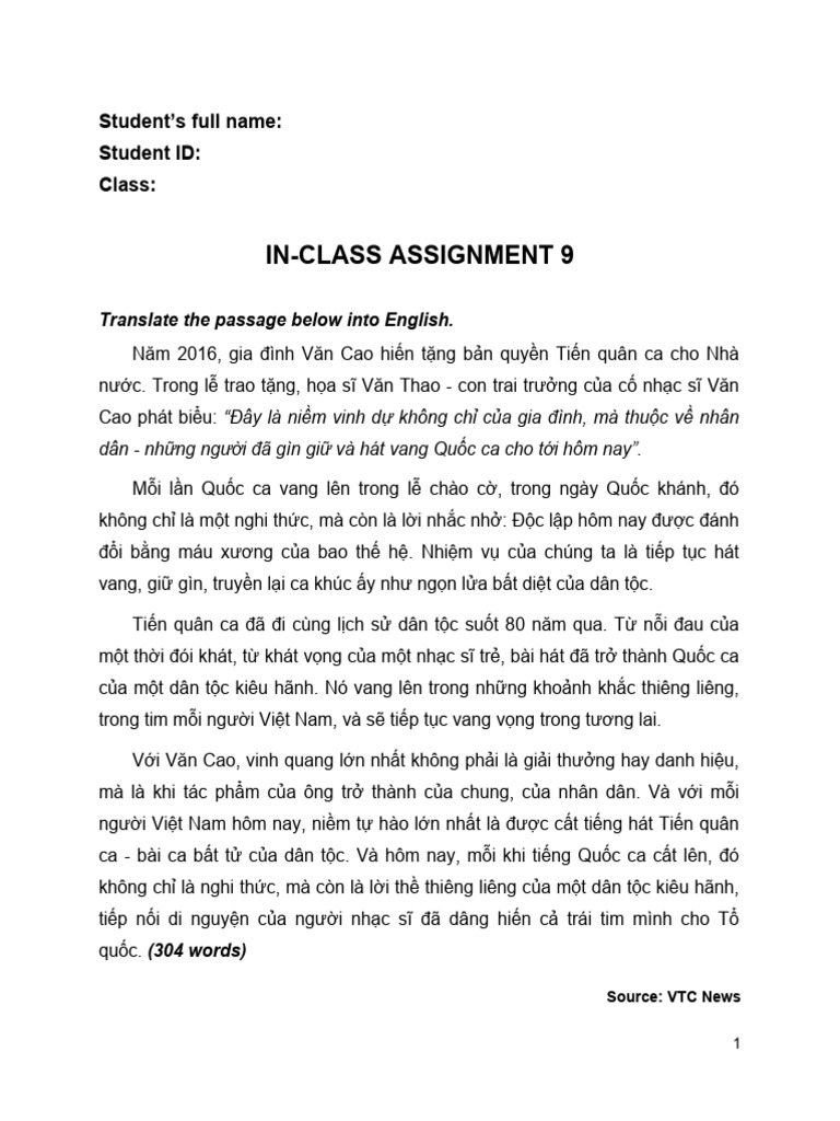 TPS9. In-Class Assignment 9 | PDF