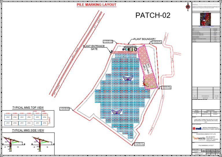 Ka 13 Kanaswadi-5.5mw-Pile Marking Layout - 02 | PDF