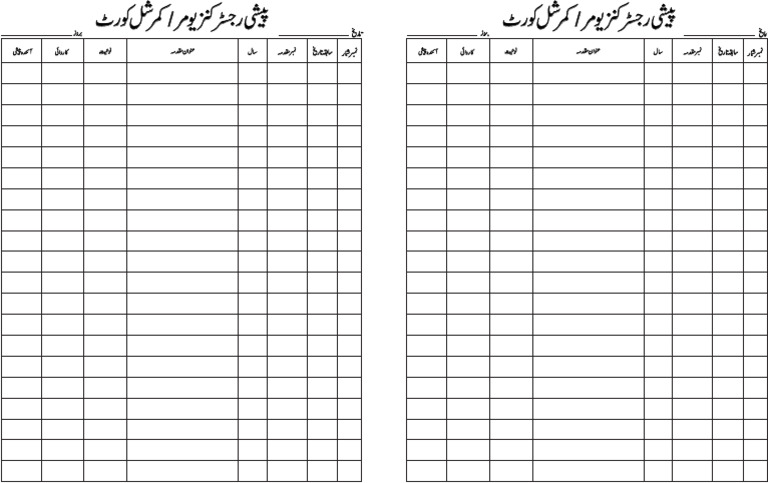 Consumer Court Register Mansehra 1 | PDF