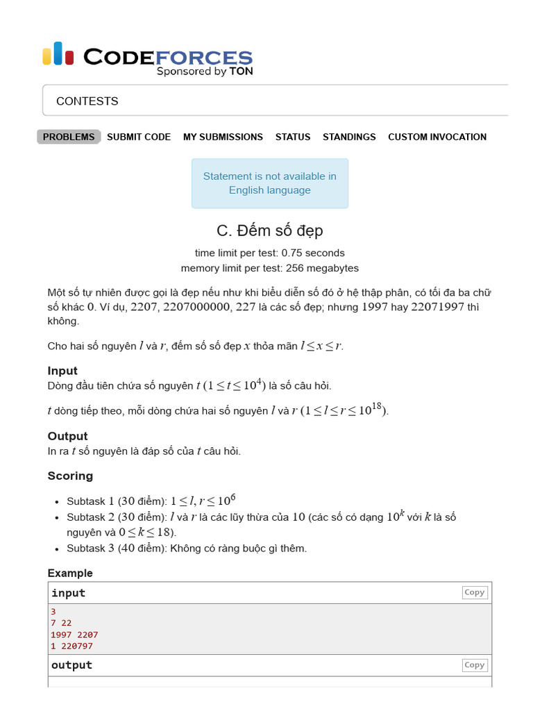 Problem - C - Codeforces | PDF