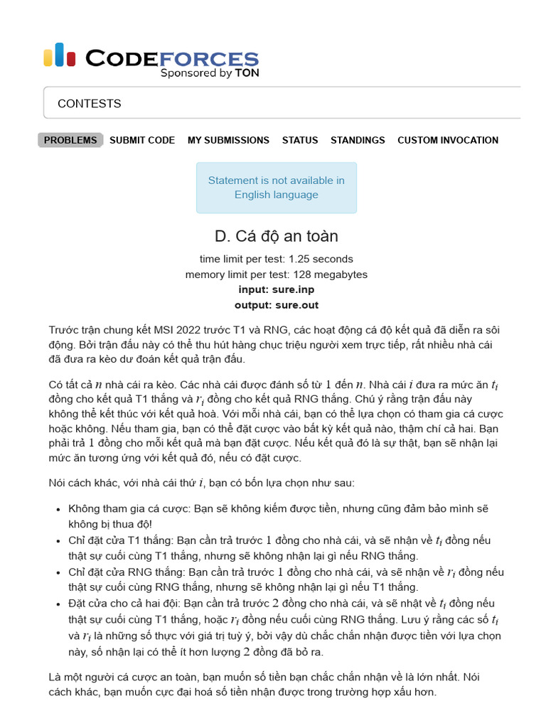 Problem - D - Codeforces | PDF