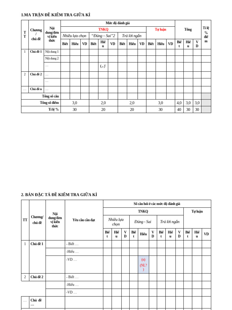 Khung Ma Tran Dacta BGD CV7991 | PDF