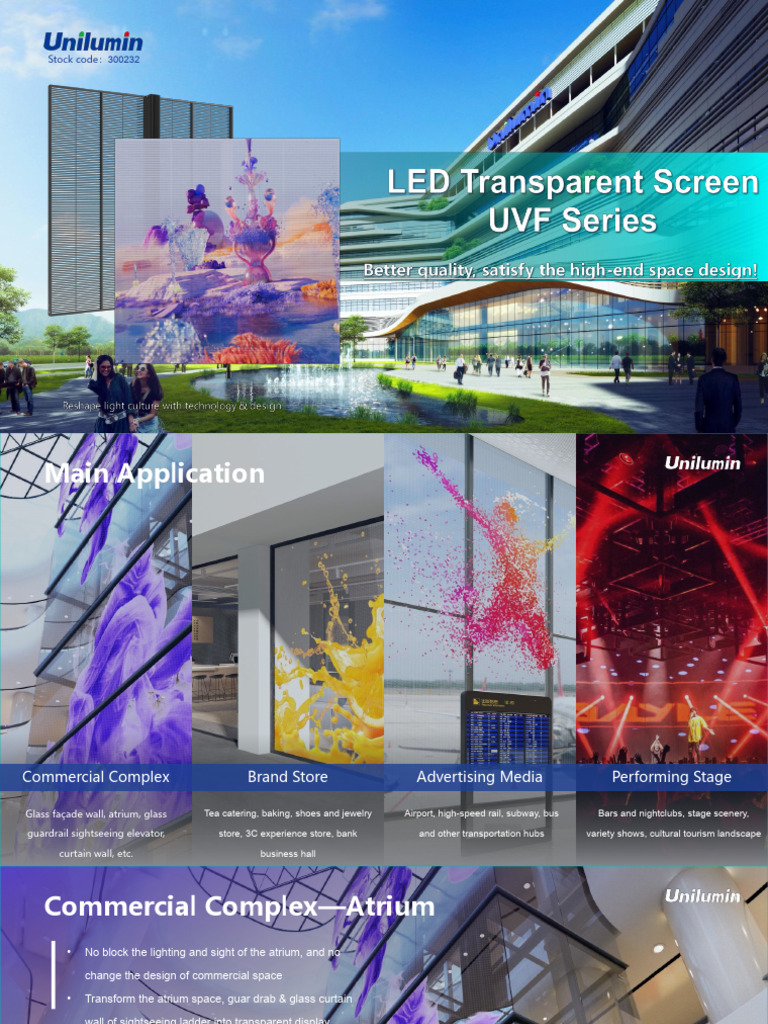 UVF Transparent Screen Introduction 2025.04.07 | PDF