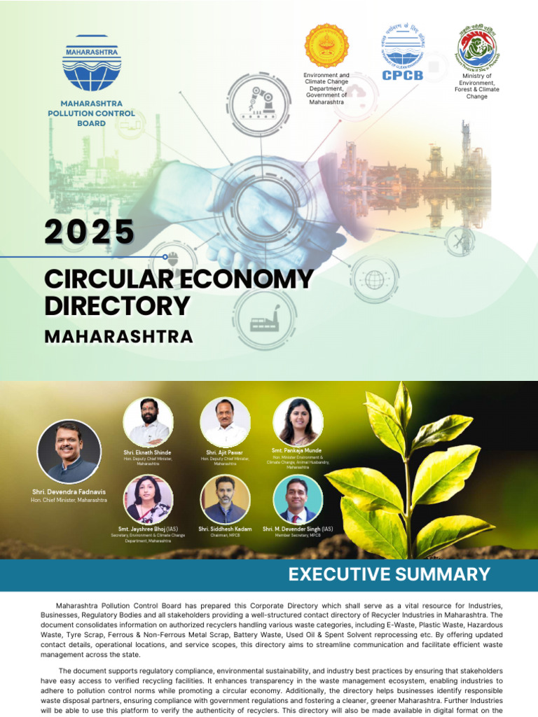 Maharashtra Circular Economy Directory 2025 | PDF | Waste | Electronic ...