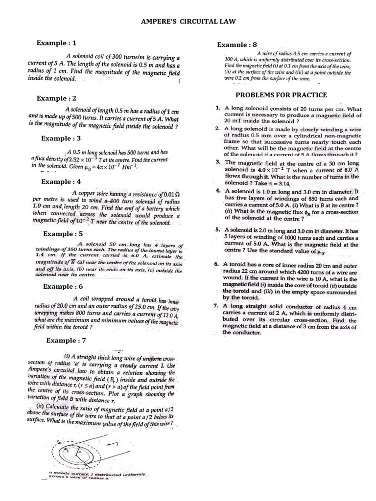 Ampere's Circuital Law | PDF