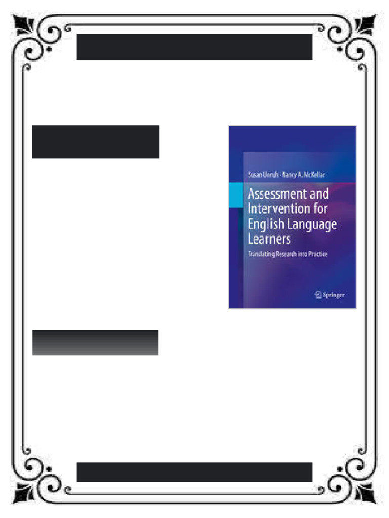 Assessment and Intervention for English Language Learners Translating ...