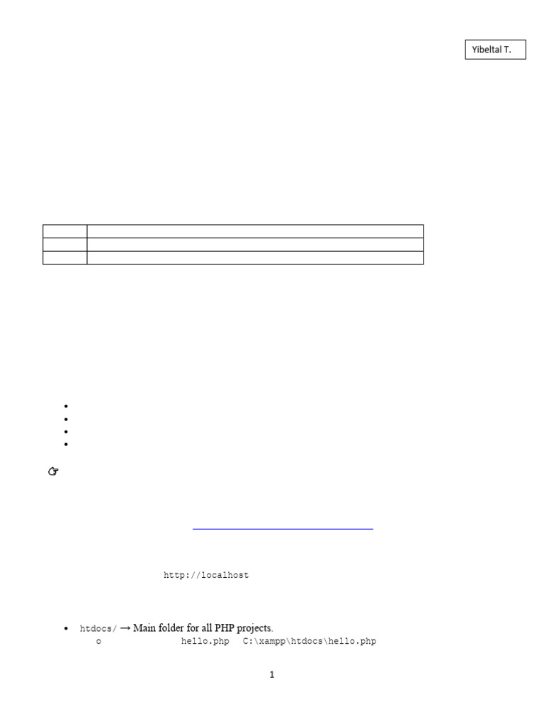 Chapter 1-Introduction To Server-Side Programming - PHP | PDF | Php ...