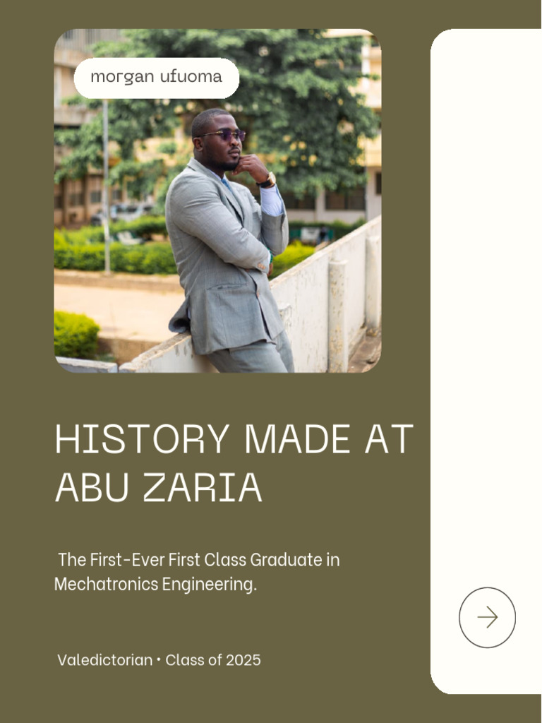 History Made - The First-Ever First Class in Mechatronics | PDF