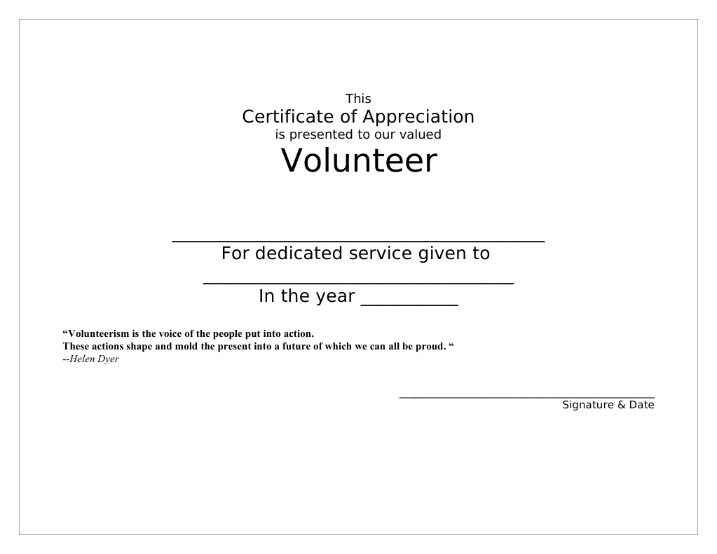 Certificate of Appreciation | PDF
