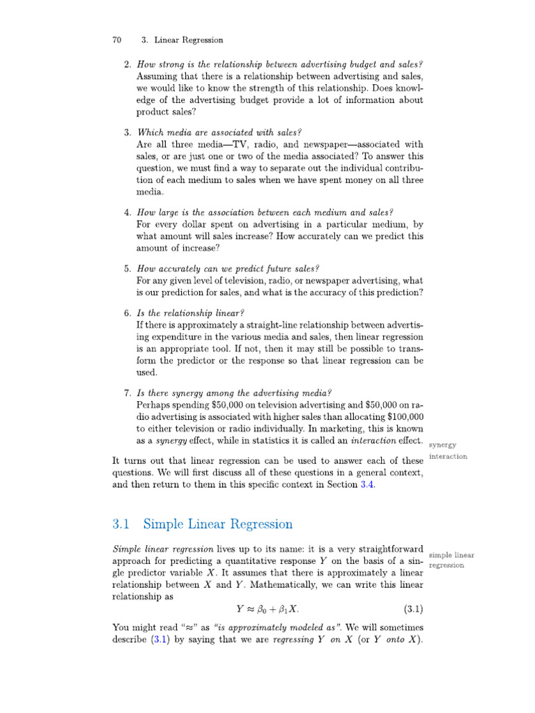 ISLP ch3.1.1 | PDF