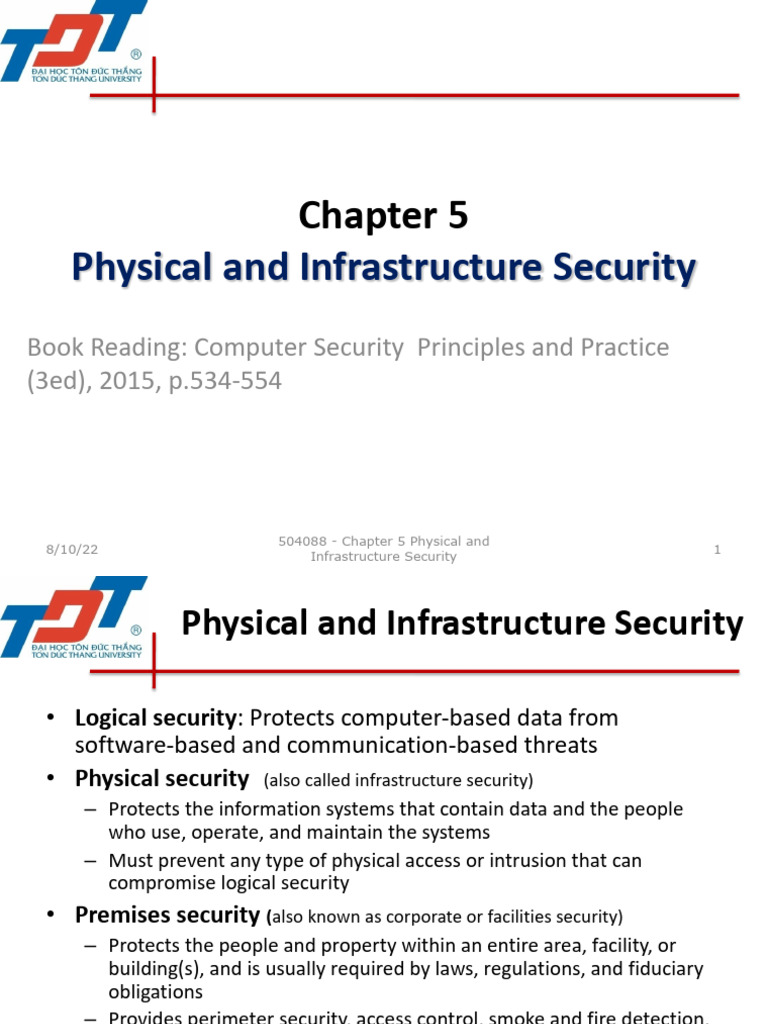 504088 - Introduction to Computer Security_Chapter 5 Physical and ...