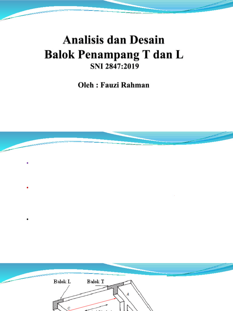 Analisis Balok T dan L dalam Konstruksi | PDF