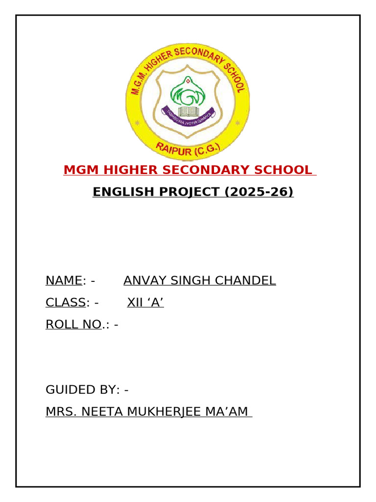 2 Cover Pages Colour Print | PDF
