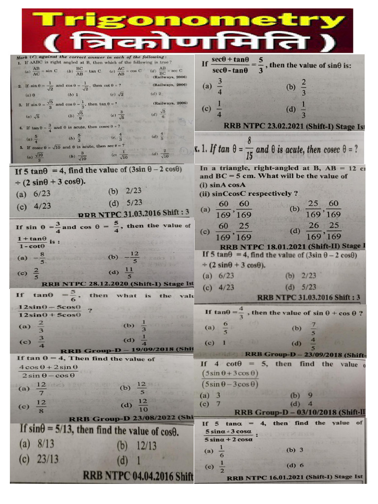 Trignometry | PDF