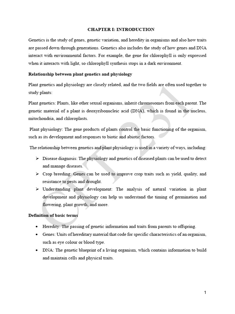 Plant Genetics and Breeding Insights | PDF | Meiosis | Mitosis