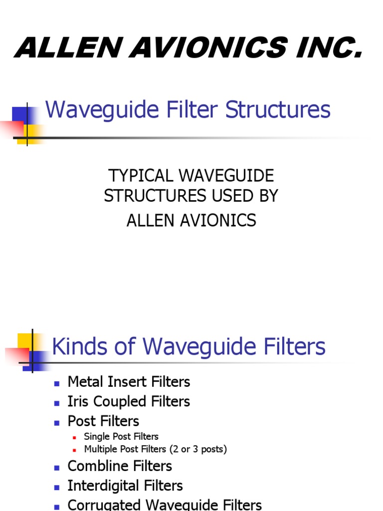 Waveguide Filter Structures | PDF