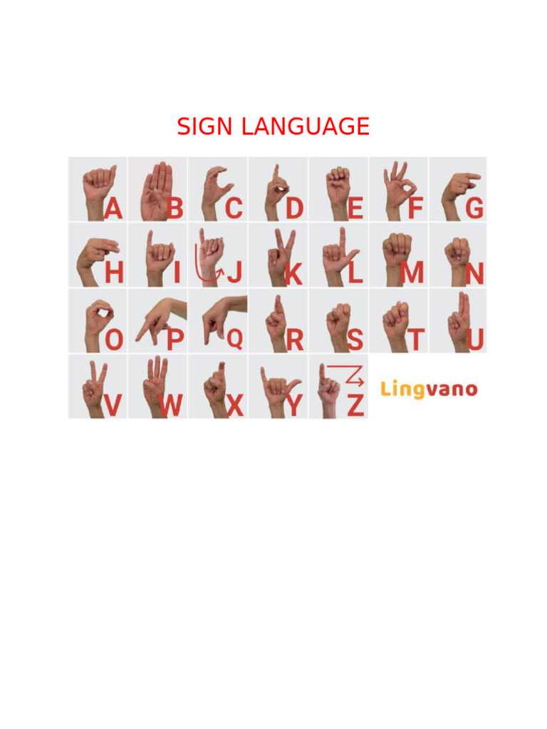 Sign Language | PDF