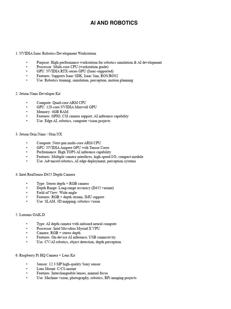 Robotics Development Tools Overview | PDF