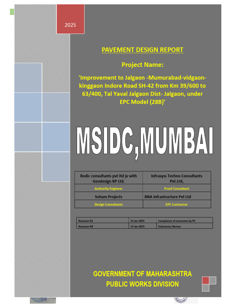 Pavement Design Report-R2-03.10.2025 | PDF | Strength Of Materials ...