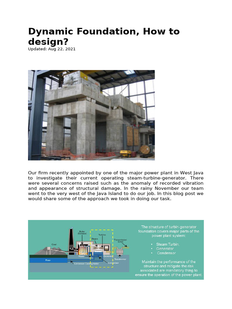 Designing Dynamic Equipment Foundations | PDF | Steady State | Resonance