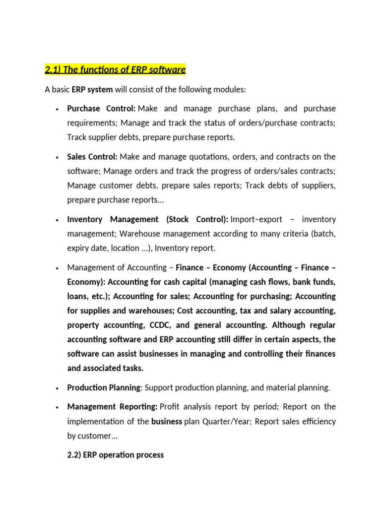 What Is ERP | PDF | Enterprise Resource Planning | Inventory