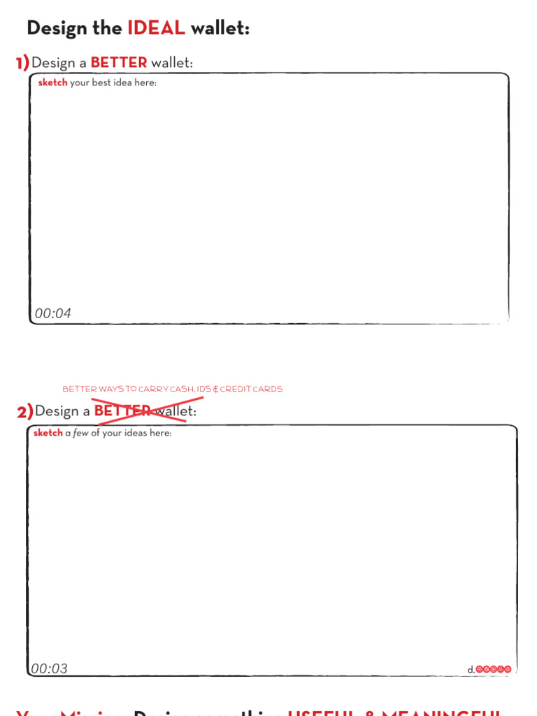 Design Thinking - Design A Wallet | PDF | Design Thinking