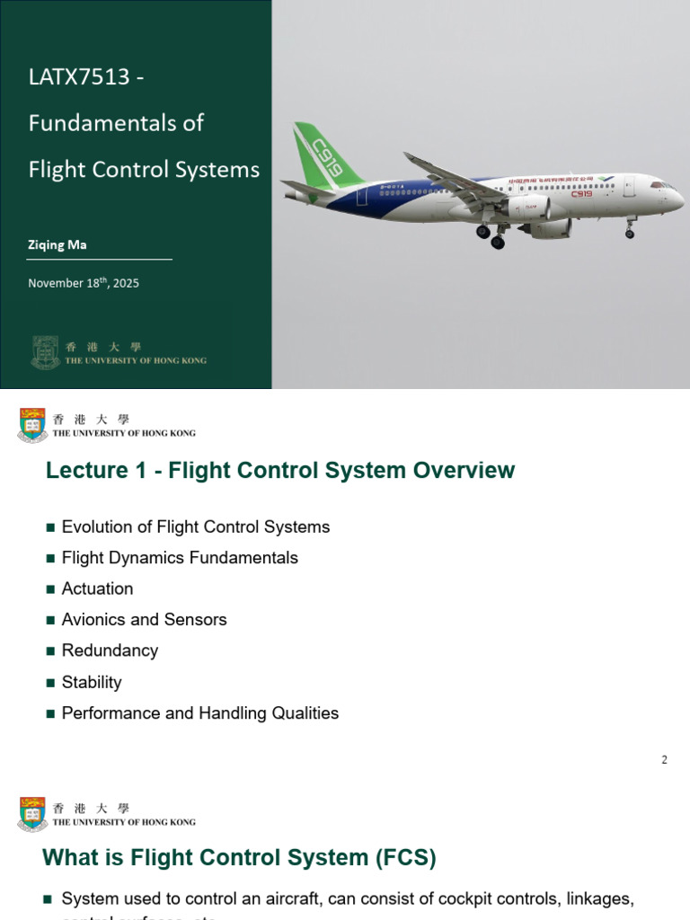 Flight Control Systems Overview | PDF | Flight Control Surfaces | Rotation
