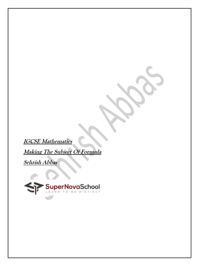 Making Formula | PDF