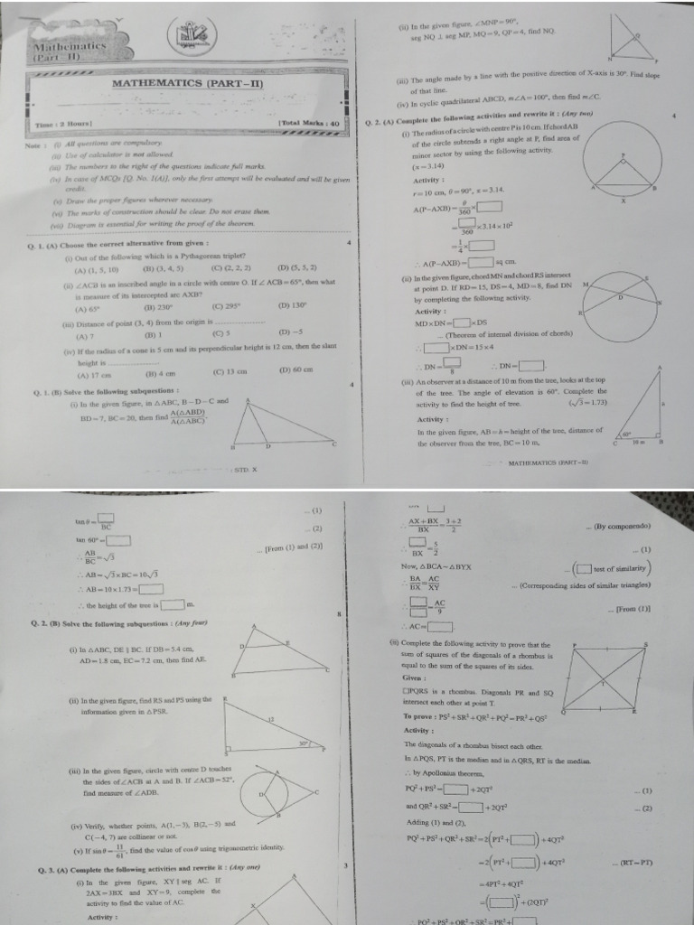 Mathematics Part 2 | PDF