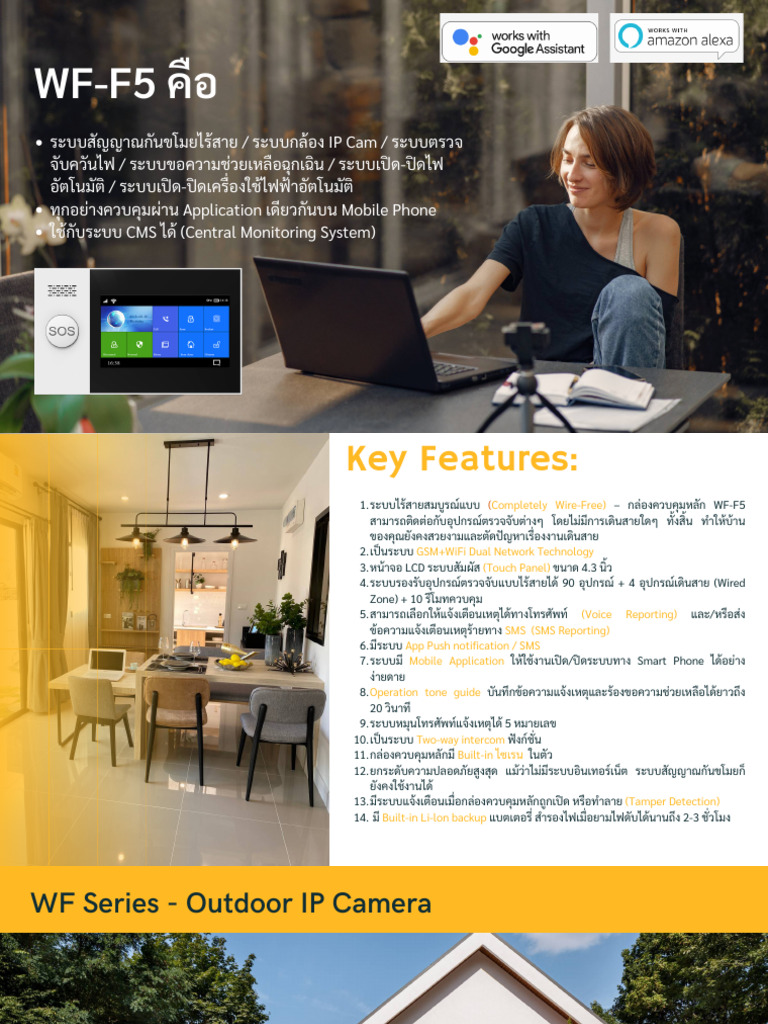 WF-F5 Alarm System&Home Automation | PDF