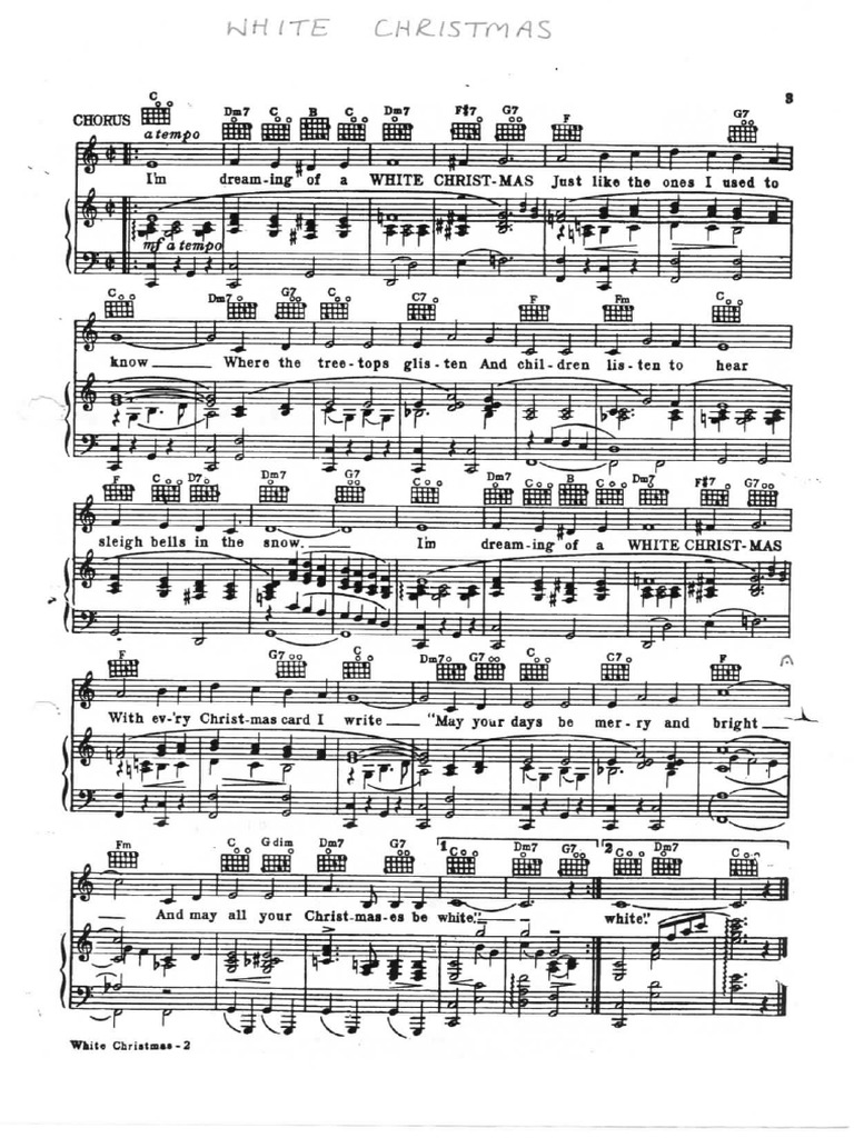 White Christmas - Sheet Music | PDF